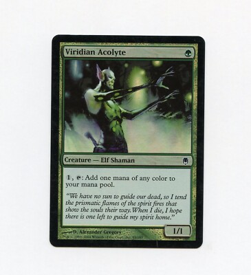 Viridian Acolyte Darksteel LP FOIL Magic the Gathering MtG 1 | eBay