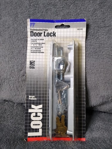 Flush Mount Patio Door Lock Set Wright Products Made In USA | eBay