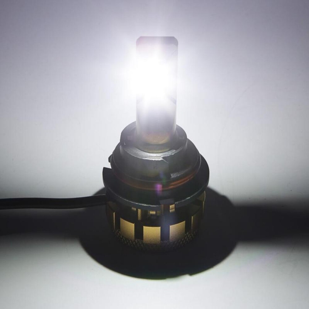 Auxbeam 9004 HB1 White LED Headlight Bulb Kit High Low Beam Halogen ...