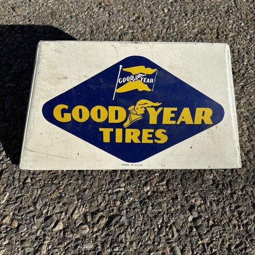VTG Goodyear Tires Metal Tire Display Stand Rack Advertising Sign ...