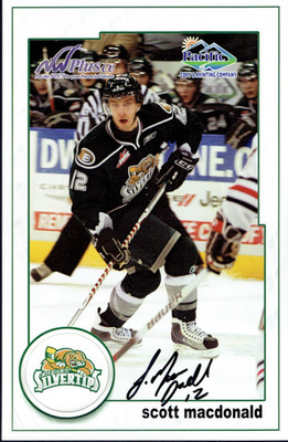 SCOTT MacDONALD SIGNED 5.5x8.5 EVERETT SILVERTIPS PRE-ROOKIE PROMO ...
