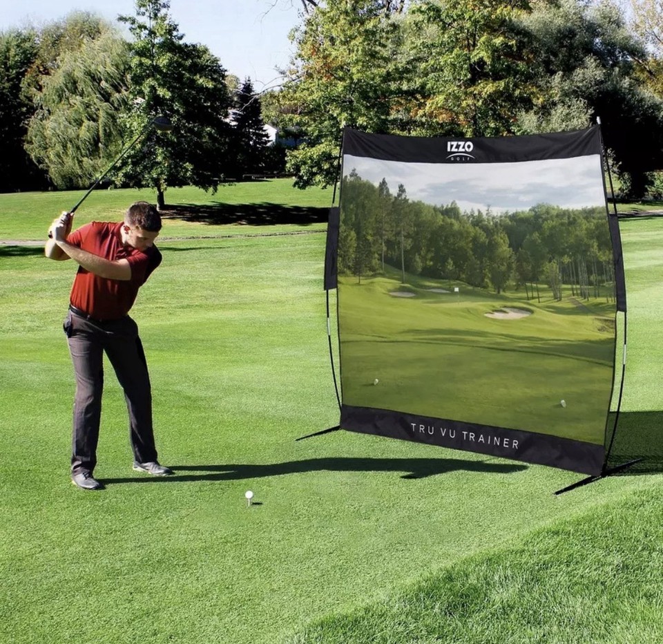 IZZO Golf Tru Vu Trainer Classic Course Parkland Hitting Practice Range ...