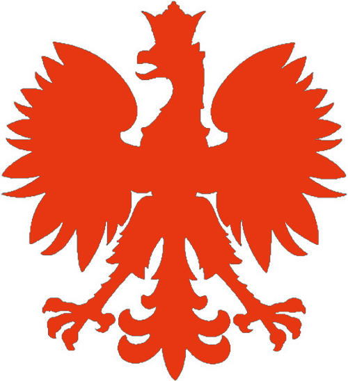 2x Auto Aufkleber Polen Adler "Polska" Poland 11cm konturg Sticker ...