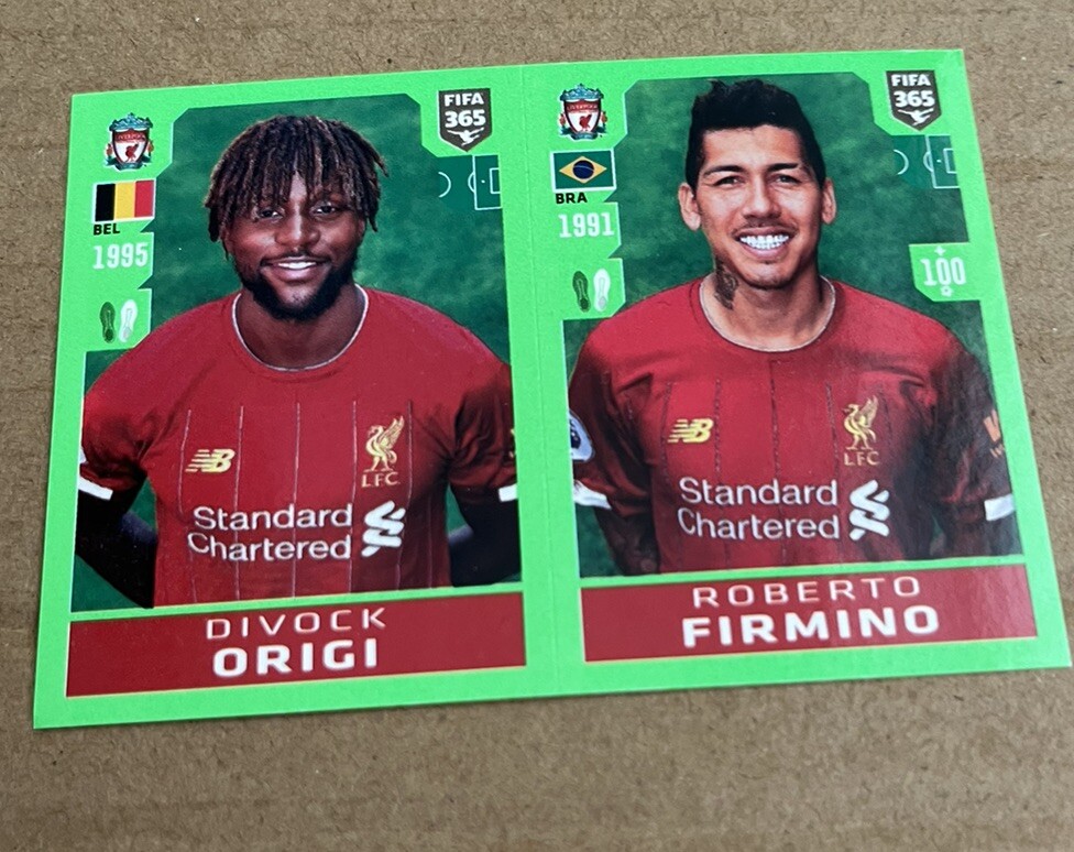 Panini FIFA 365 2020 Divock Origi & Roberto Firmino Liverpool FC #39 ...