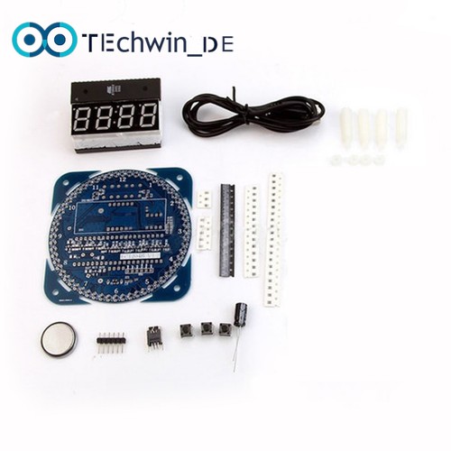DIY DS1302 Rotating LED Electronic Digital Clock Kit 51 SCM Learning ...