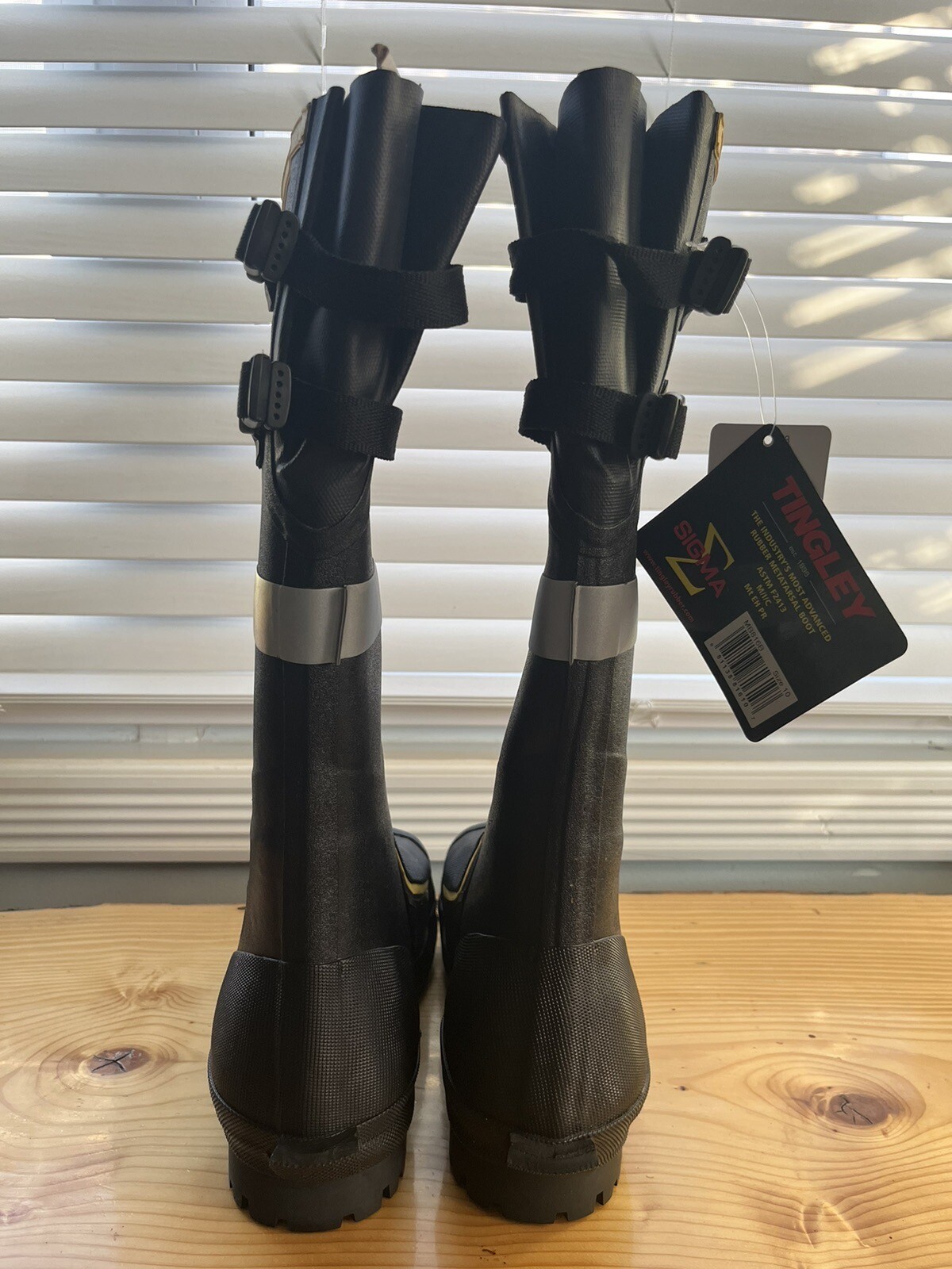 NEW TINGLEY Sigma MB816B Metatarsal Rubber Safety Steel Toe Boots, Men ...