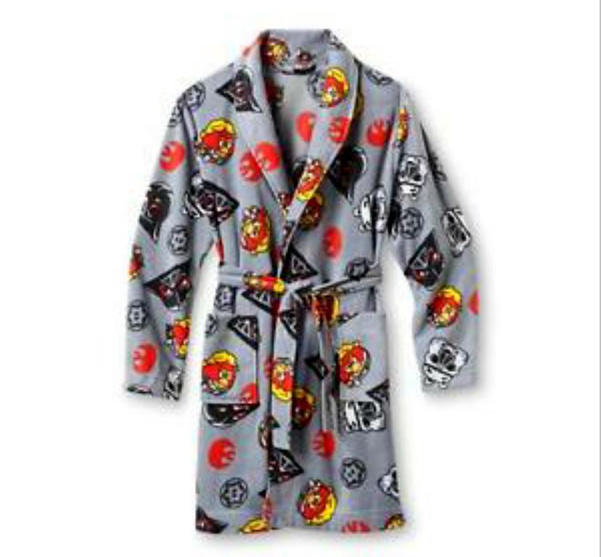 Star Wars Angry Bird New Size 6 7 Small boys Bathwear Sleepwear robe ...