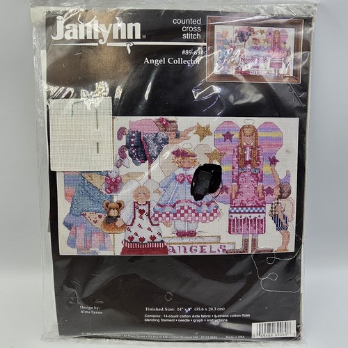 Vintage Janlynn Angel Collector Counted Cross Stitch Kit 89-69 Alma ...
