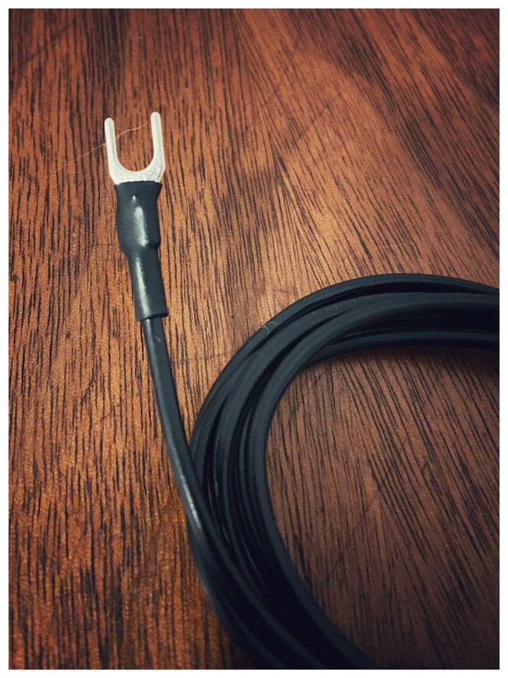 Audiophile Turntable / Record Player 6ft 18ga Ground wire w/ Spade ...