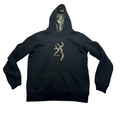 Browning for Her Womens Medium Black Pullover Hunting Outdoors Hoodie ...