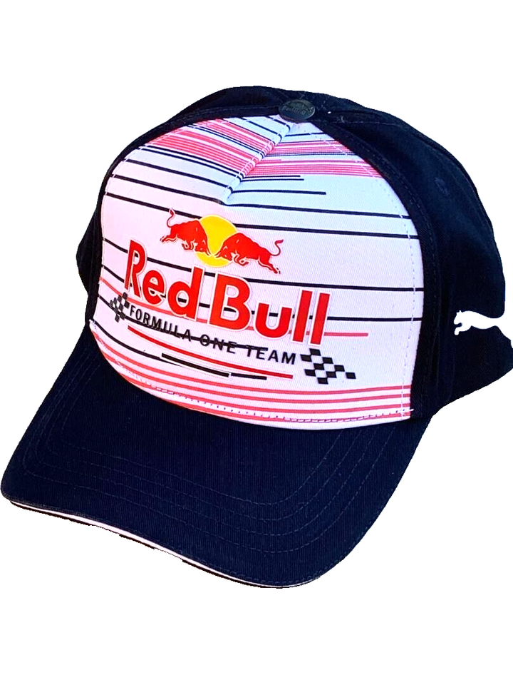 RBR F1 Team White/Navy Concept Cap w/Red/Navy stripes. Silicone rubber ...