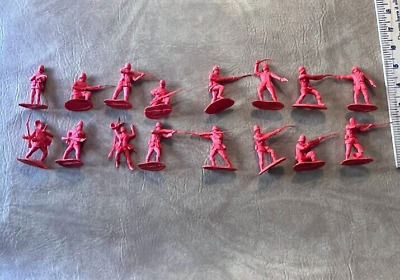 CONTE COLLECTIBLES BRITISH 24TH FOOT SET 16 FIGURES Red | eBay