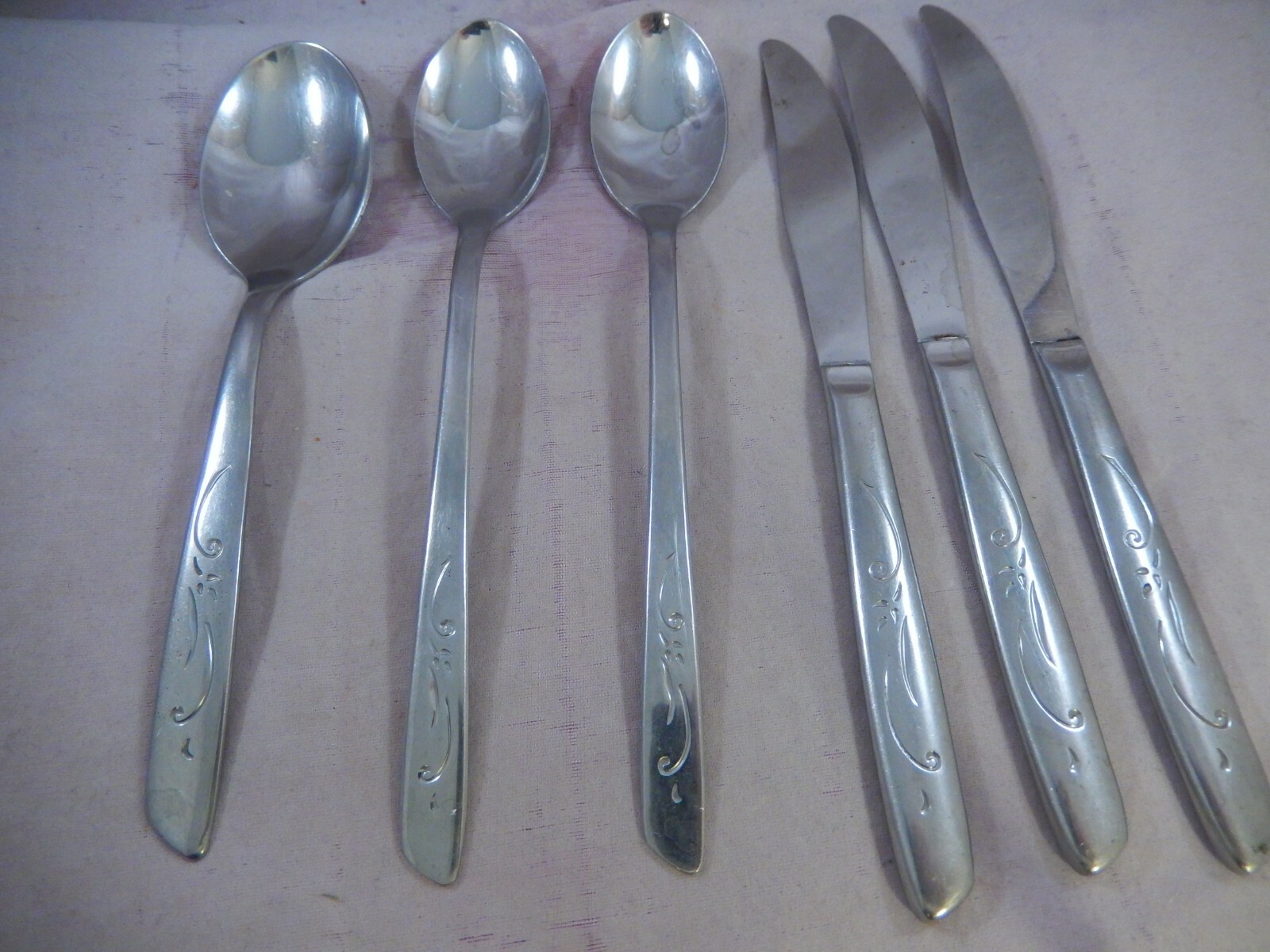 Vintage Set of 6 pcs International SILCO Stainless Steel INS25 ...