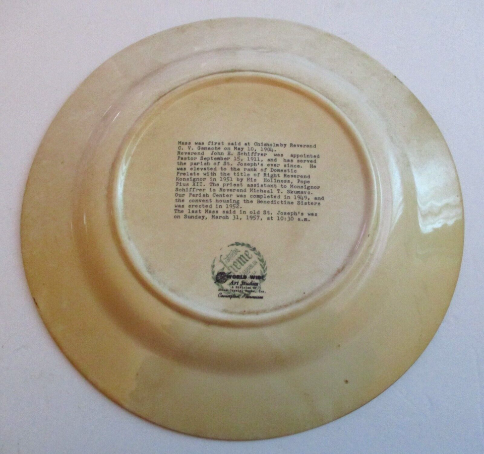 VINTAGE 1957 ST. JOSEPH'S CATHOLIC CHURCH CHISHOLM MINNESOTA COLLECTOR ...