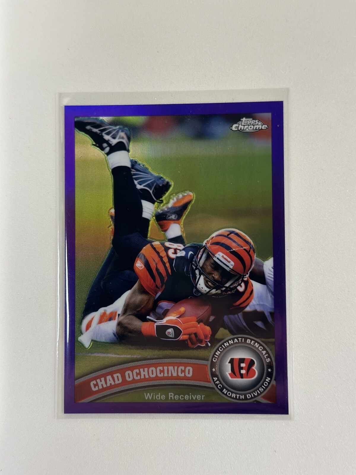 2011 Topps Chrome Chad Johnson Ochocinco Purple /499 Cincinnati Bengals ...