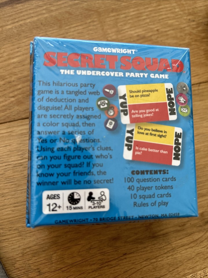 SECRET SQUAD -- The Undercover Hilarious Party Game - New Sealed ...