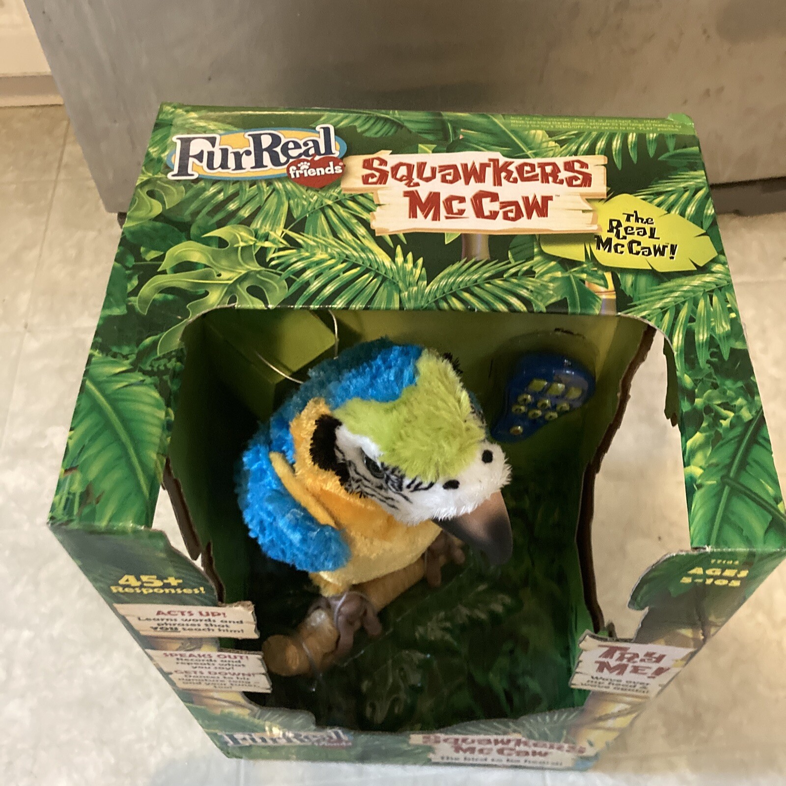 FurReal Friends Squawkers McCaw 16" Remote Controlled Interactive ...