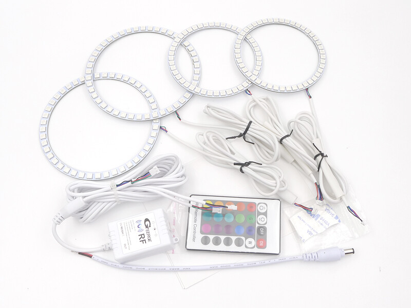 For BMW 3 Series E90 E91 LCI Multi Color RGB LED Angel Eyes Kit ...