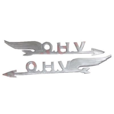 New Pair OHV Flying Ambassador Decal Badge Emblem Right Side Chrome ...
