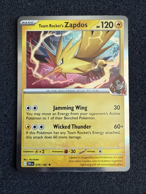 Team Rocket’s Zapdos 070/182 Destined Rivals NM Pokemon TCG | eBay