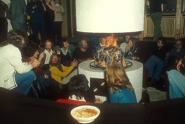 James Last Band members Vinteln b Hamburg celebration party f- 1970s ...