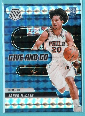 2024-25 Panini Mosaic - Give and Go Jared McCain #5 Mosaic Prizm (RC ...