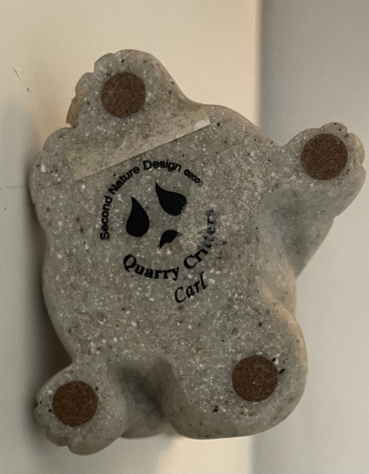 Quarry Critters Cat "Carl" & Fountasia Rabbit Second Stone Figurine ...