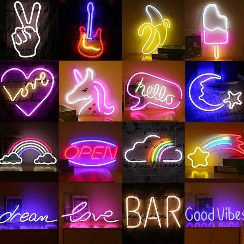 1M 2M 3M 5M 12V Flexible Sign Neon Lights Silicone Tube LED Strip with ...