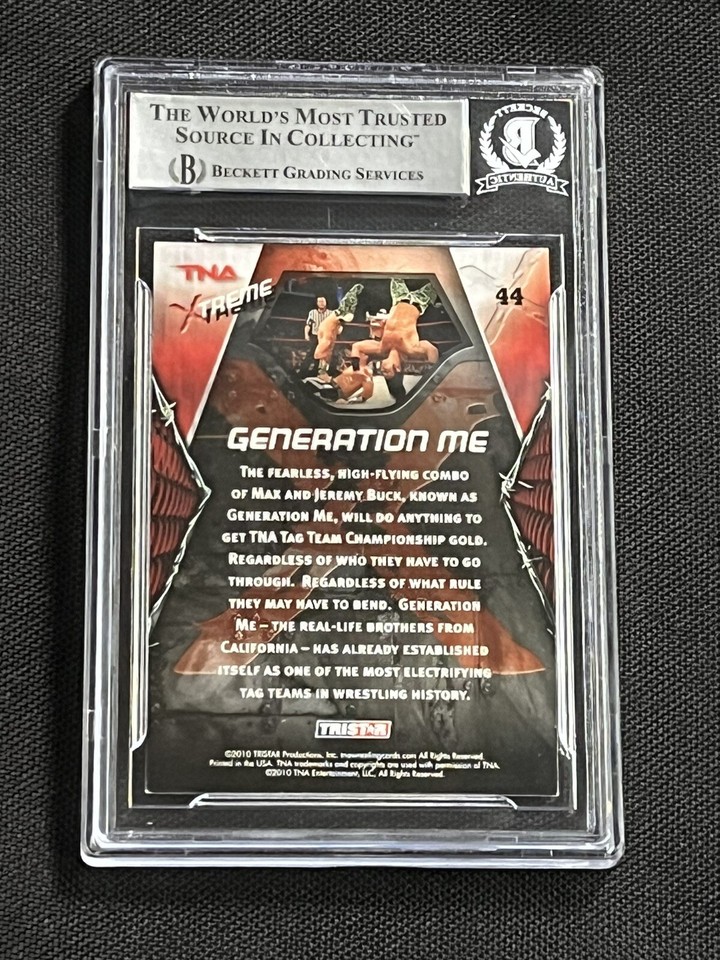 THE YOUNG BUCKS (GENERATION ME) 2010 TRISTAR TNA ROOKIE SIGNED AUTO ...