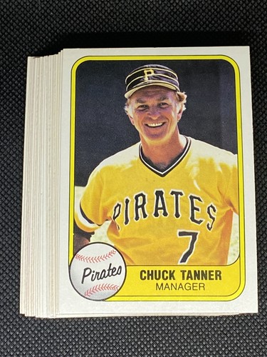 Chuck Tanner Pittsburgh Pirates Braves Cubs Manager 1981 Fleer #367 20 ...