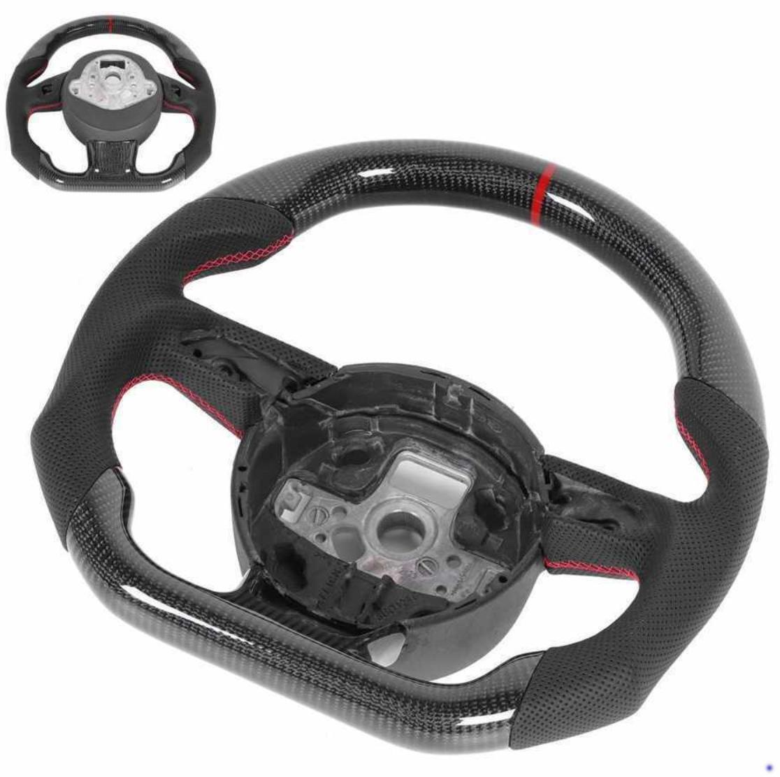 Carbon Fiber Sport Customized Steering Wheel for Audi S4 S5 RS3 RS4 RS5 ...