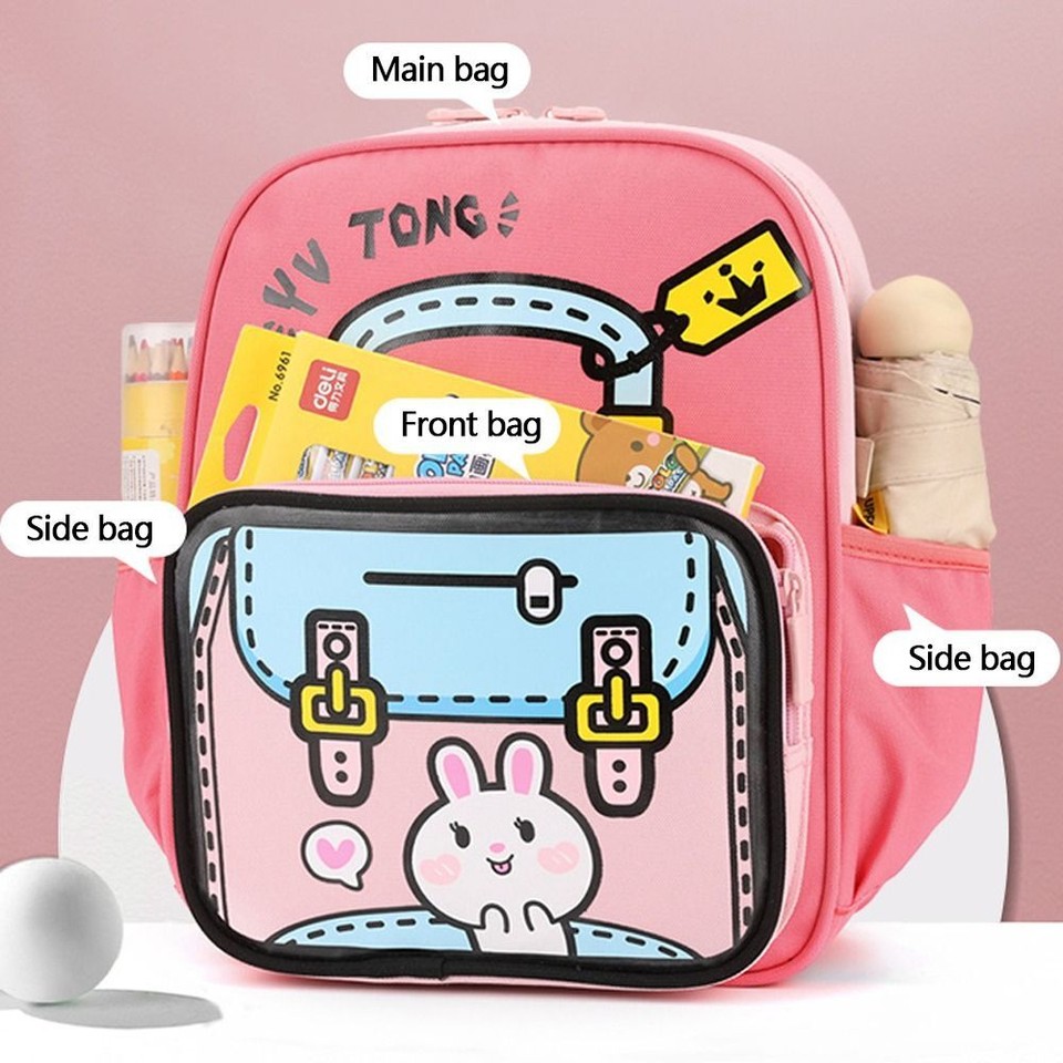 Cute Cartoon Backpack Large Capacity Students Bag Schoolbag for ...
