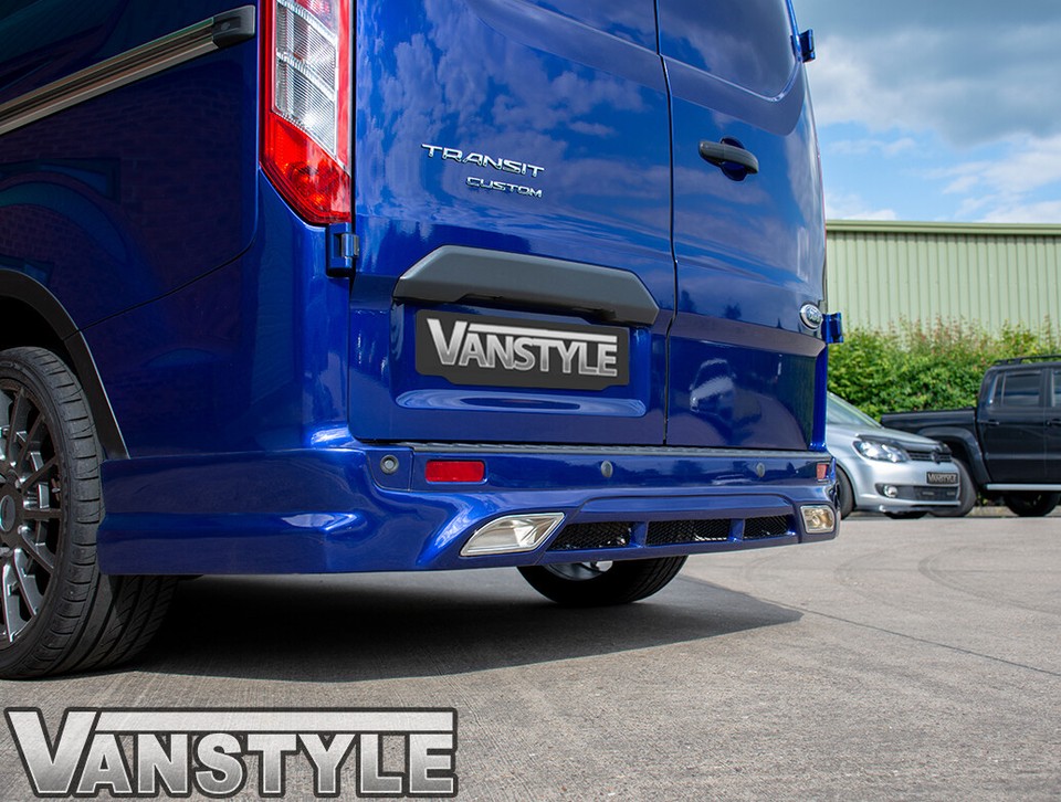 FORD TRANSIT CUSTOM 18-23 REAR BUMPER SKIRT SPOILER VALANCE SPLITTER ...