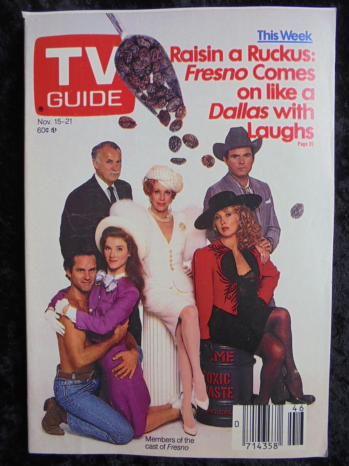 1986 TV Guide November 15- FRESNO VERY FINE+ UNREAD | eBay
