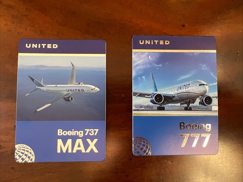 United Airlines Trading Cards Boeing 777, 737 MAX | eBay