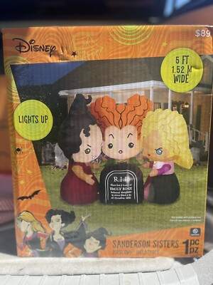 Disney Hocus Pocus Sanderson Sisters - 5' ft Halloween Inflatable ...