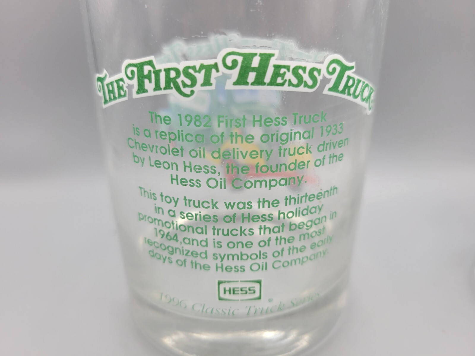 Pair of Hess Glasses "The First Hess Truck" Classic Truck Series 1996 ...