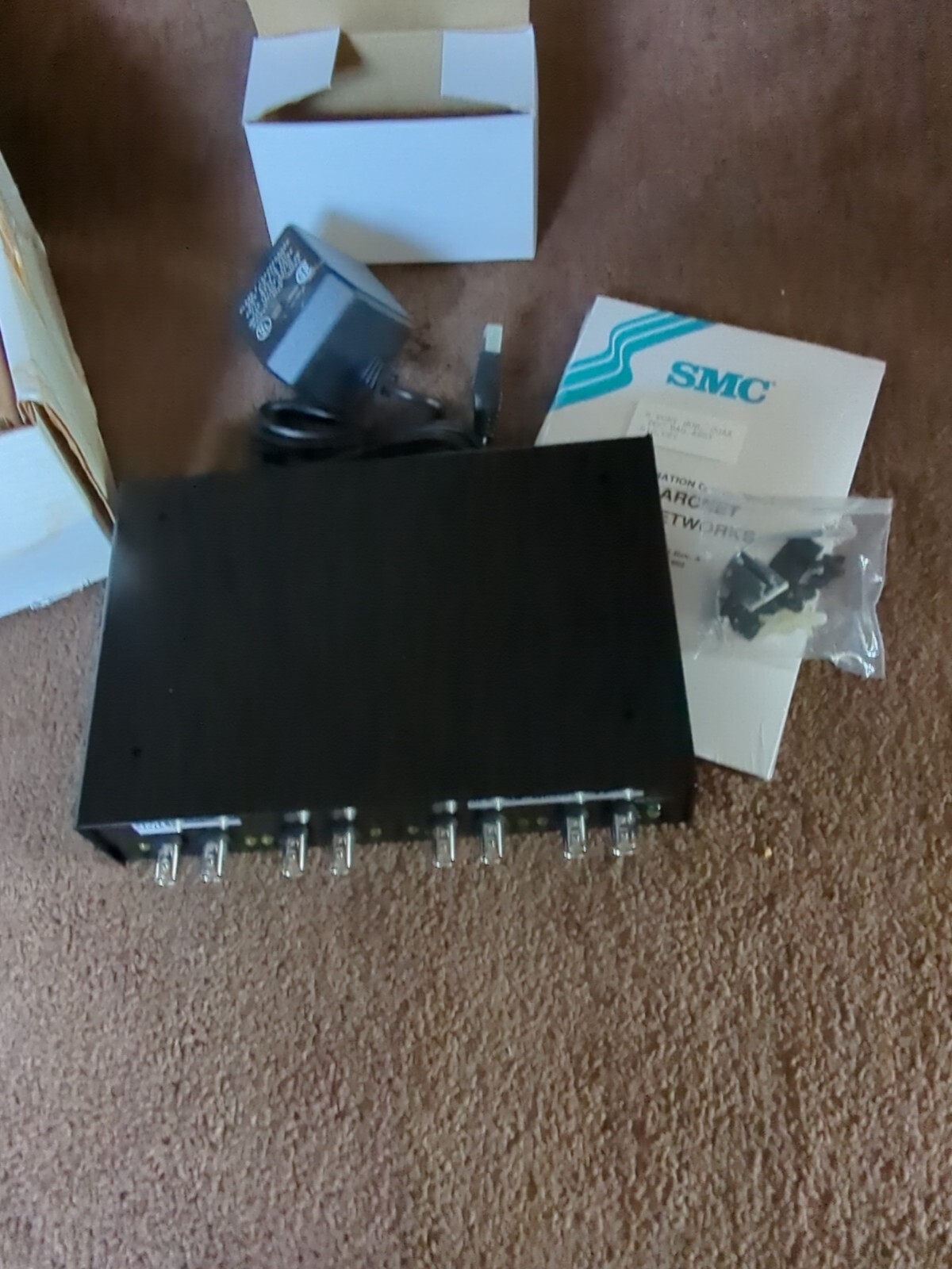 SMC 720.141 Arcnet Active Hub Coax 8 Port HUB Discrete/LED Coax for ...