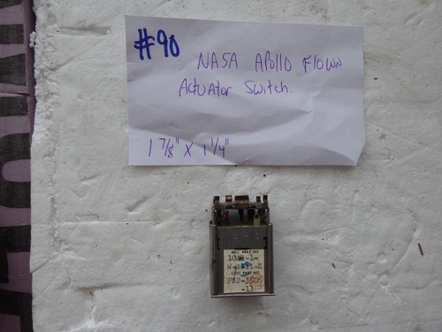 NASA KSC Apollo Flown Actuator Switch Marshall Space Center I.D. Tag ...