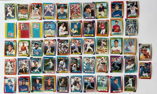 Lot 52 Vintage Topps 1990 MLB Baseball Cards! Sammy Sosa Rookie Sparky ...