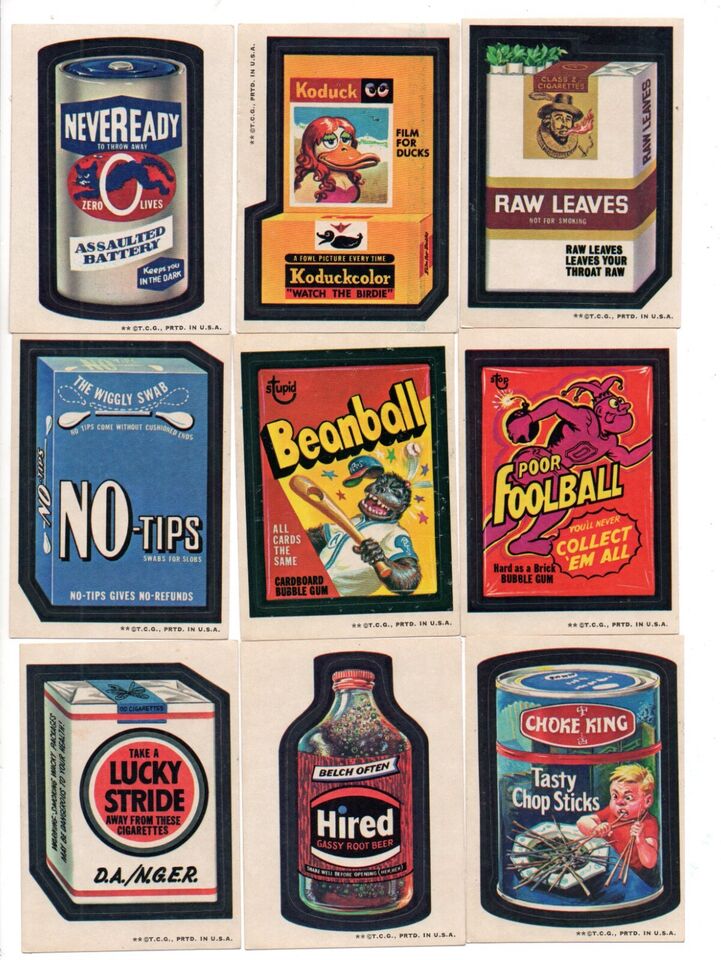 1973 Wacky Packages Series 3 set of 30 w Rare Spit & Spill Variation 8/ ...