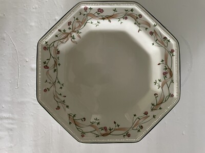 4 Johnson Bros Dinner plates Eternal Beau floral country farm Ribbon ...