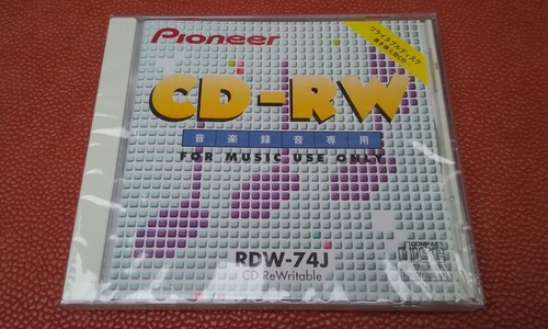 RARE PIONEER CD-RW 74 Blank CD-RW Digital Audio 74 min Japan RDW-74J ...