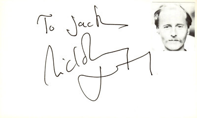 Nicholas Jones Signed Auto 3x5 Index Card In the Heart of the Sea | eBay