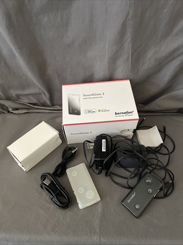 Bernafon SoundGate 3 Hearing Aid Remote with Charger Cradle, Cables ...