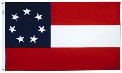 2X3 FT CSA Southern States Stars and Bars 7 Flag First National Flag ...