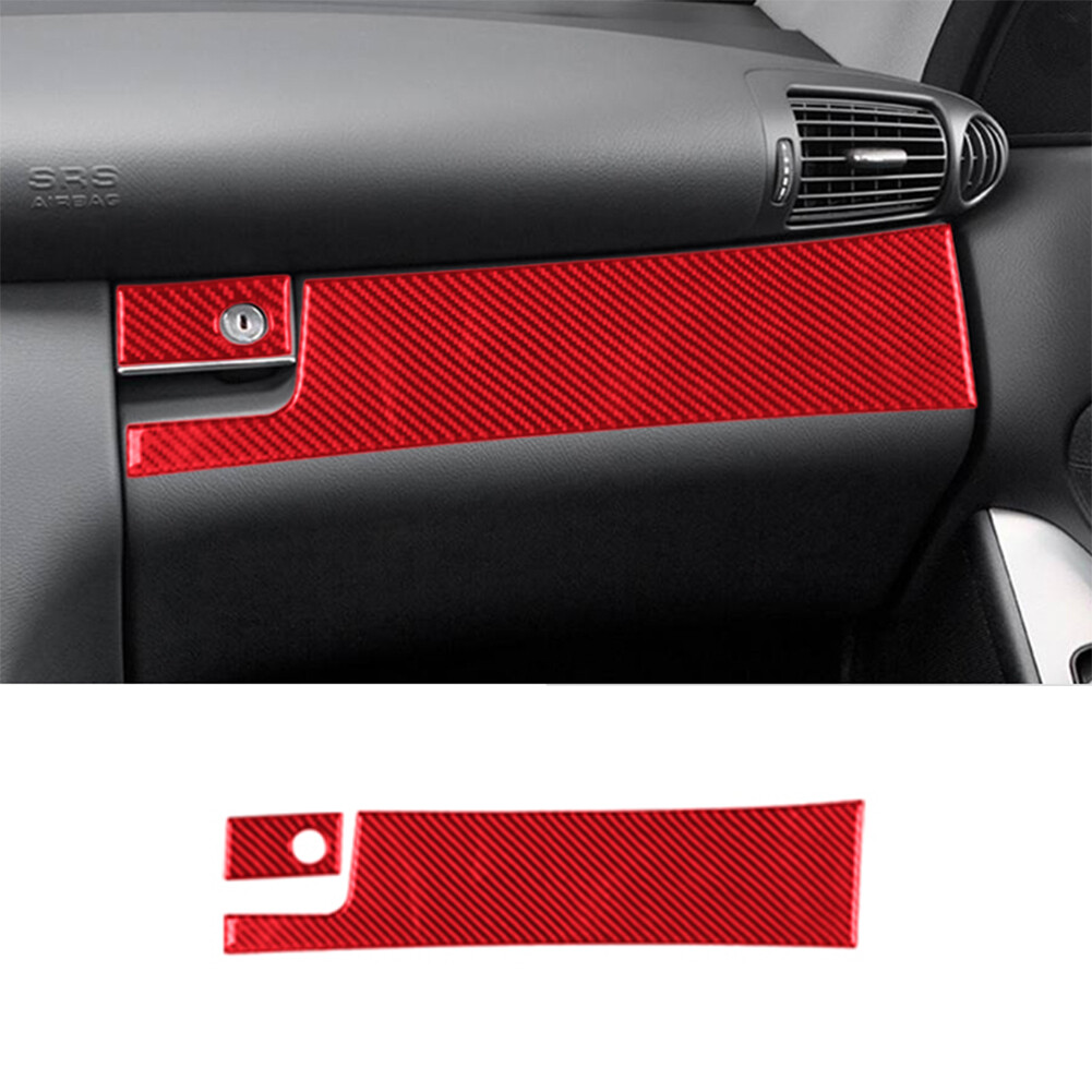 17Pcs Red Carbon Fiber Full Interior Kit Cover Trim For Mercedes-Benz ...