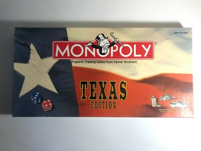 MONOPOLY TEXAS EDITION OPENED COMPLETE | eBay