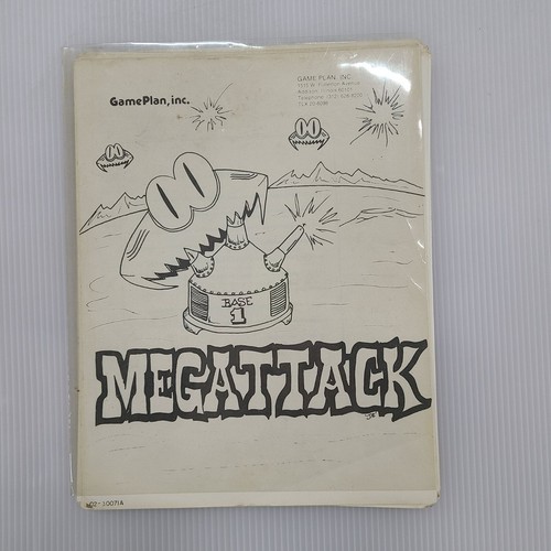 Megattack arcade owner's manual | eBay