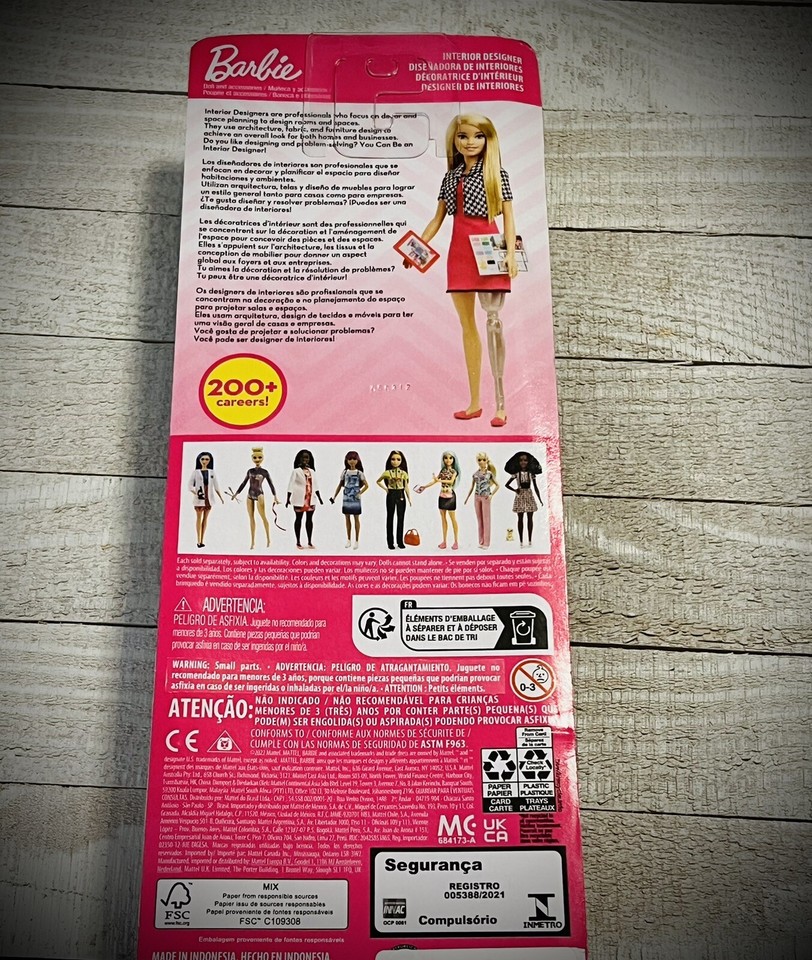 Barbie Interior Designer w/ Prosthetic Leg You Can Be Anything Doll | eBay